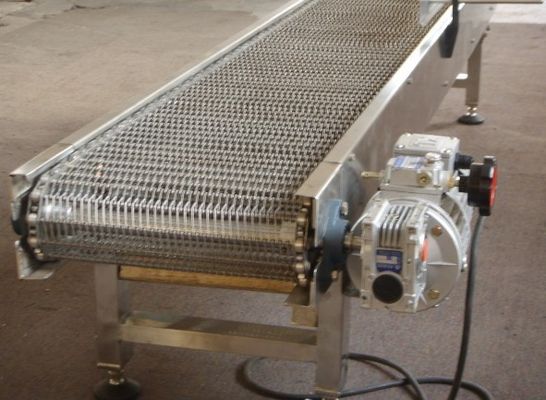 Plastic Modular Belt Incline Conveyor for Food Industry Stainless Steel ...